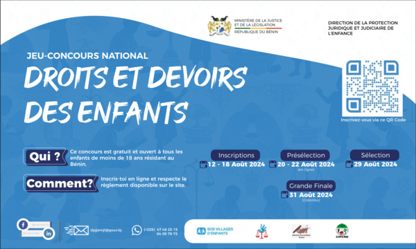 Jeu-concours : ‘’droits et devoirs des enfants’’ | Ministère de la ...
